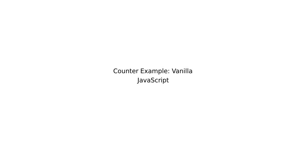 Counter Example: Vanilla JavaScript