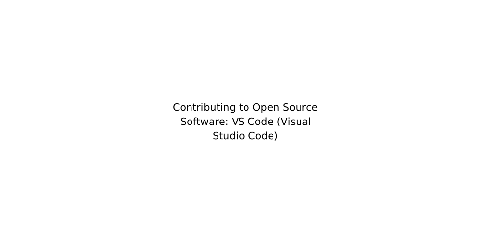 Contributing to Open Source Software: VS Code (Visual Studio Code)